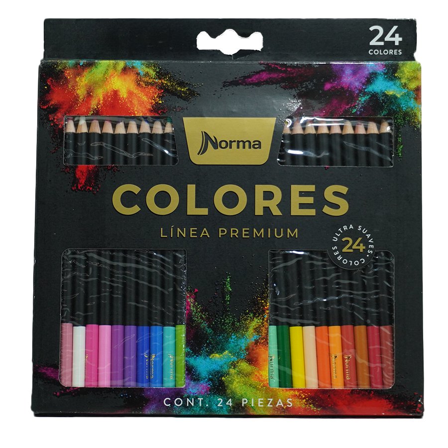 COLOR LARGO NORMA PREMIUM C/24 REDONDO – Papeleriastar