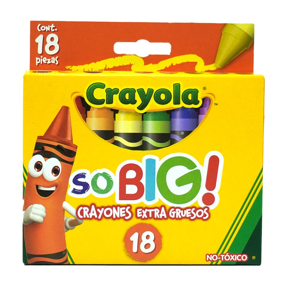 CRAYON CRAYOLA SOBIG C/18 GRUESA MOD. 1918 – Papeleriastar