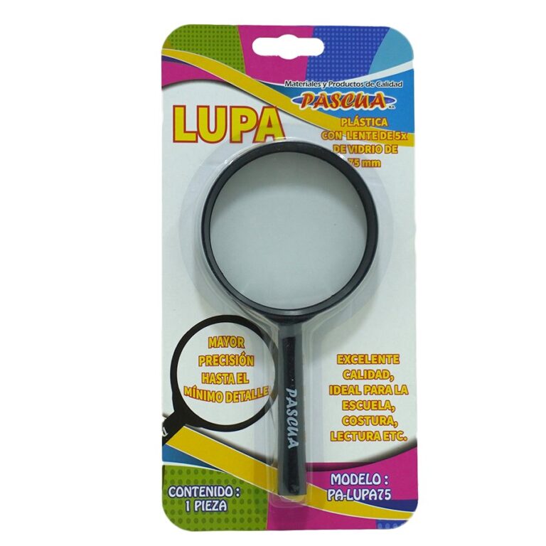 LUPA CRISTAL 75 MM PASCUA – Papeleriastar