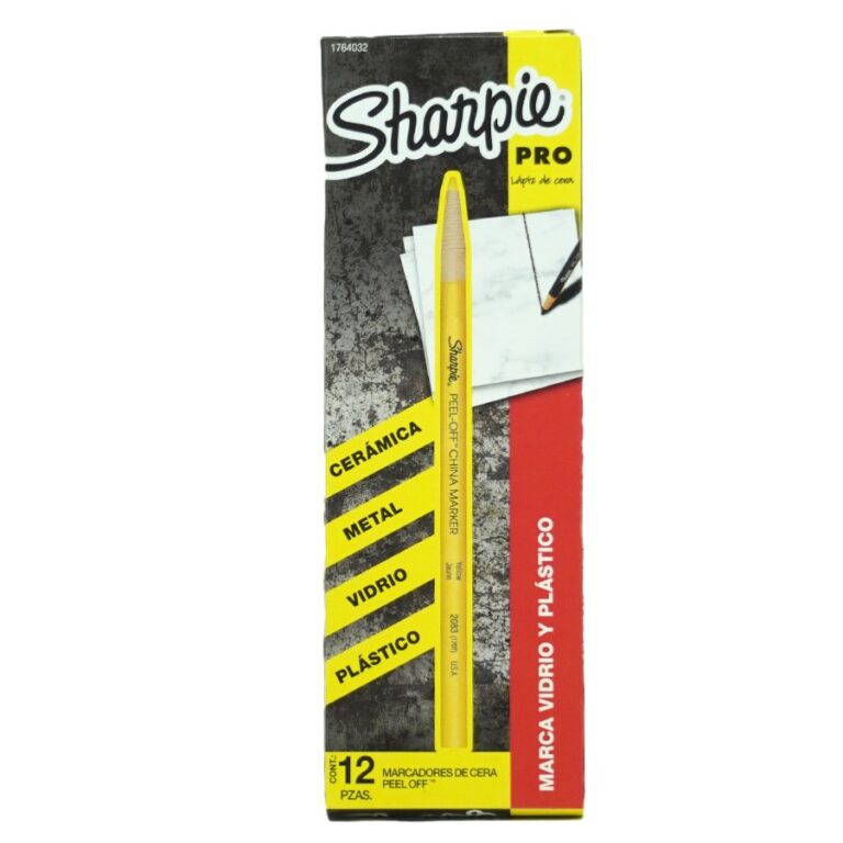 MARCADOR DE CERA SHARPIE AMARILLO C/12 PZAS MIRADO – Papeleriastar