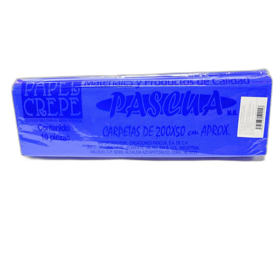 PAPEL CREPE PASCUA AZUL FUERTE C/10 – Papeleriastar