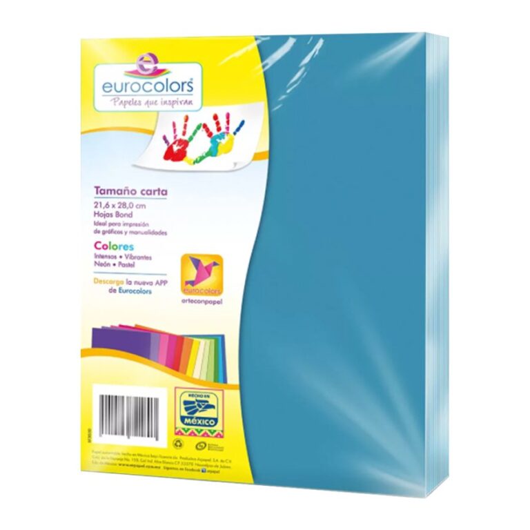 HOJA COLOR C/100 EUROCOLOR – Papeleriastar